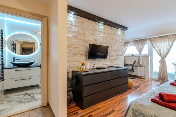 Bračić Premium Apartments With Outdoor Pool And Sauna - Studio Apartment With Balcony - Sukošan