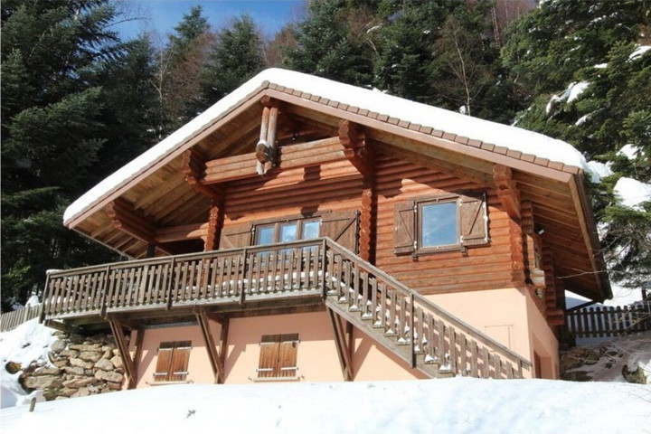 Le Grand Cerf Chalet En Rondins Avec Spa Jacuzzi - La Bresse
