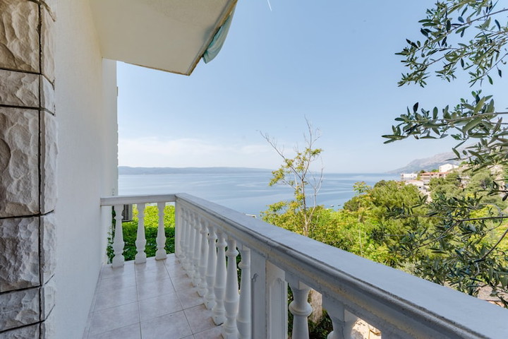 Villa Kosa - Standard Double Room With Balcony And Sea View (Soba 1-matija) - Brela