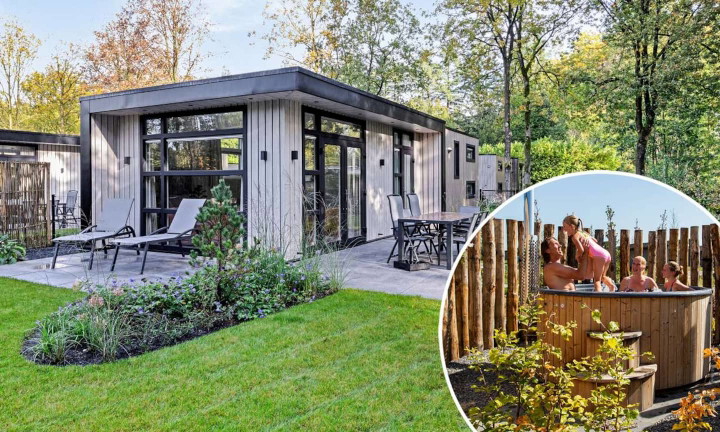 Bosvlucht 6 Personen Wellness ( Hottub) - Nederland