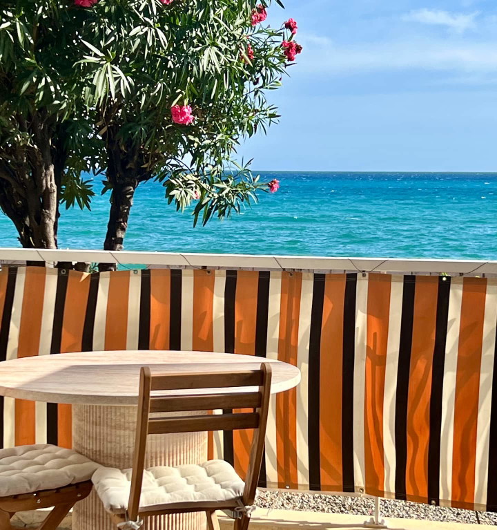 Front De Mer Climatisé - Vue Exceptionnelle - Plage du Borrigo (Menton)