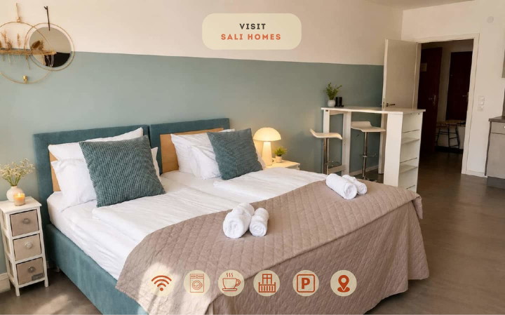 Sali Homes | Cozy Apartment With Balcony Near The City - Bayreuth