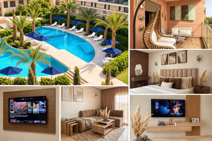 Luxurious Marrakesh Apartment Pool + Terrace - Marocco