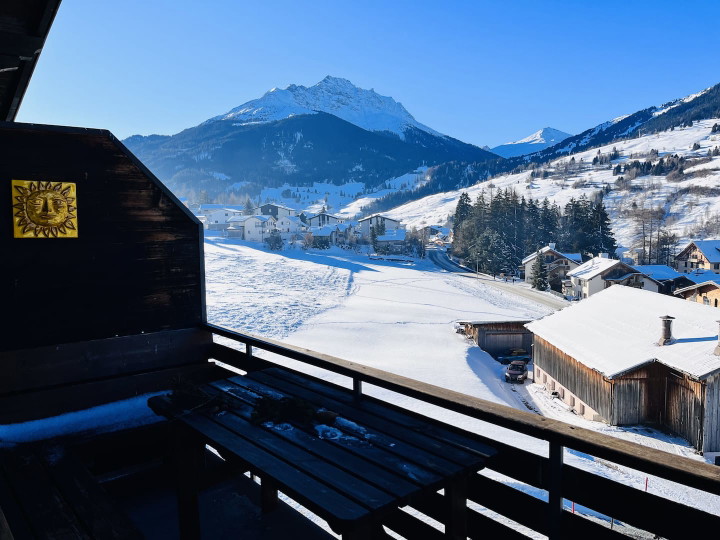 Penthouse Wohnung Mit Abendsonne | Sauna | Kamin - Savognin