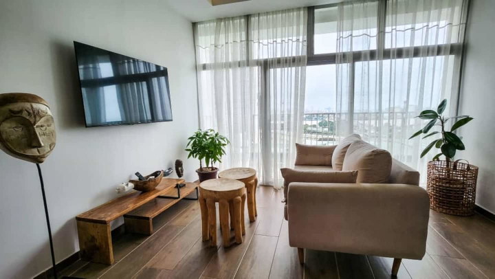 Cosy Appart De 1 Ch/salon, Vue Sur La Lagune - Abidjan