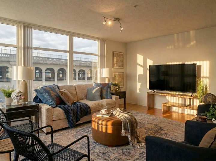 Highrise Riverview + Flats + Balcony + Parking - Berea, OH