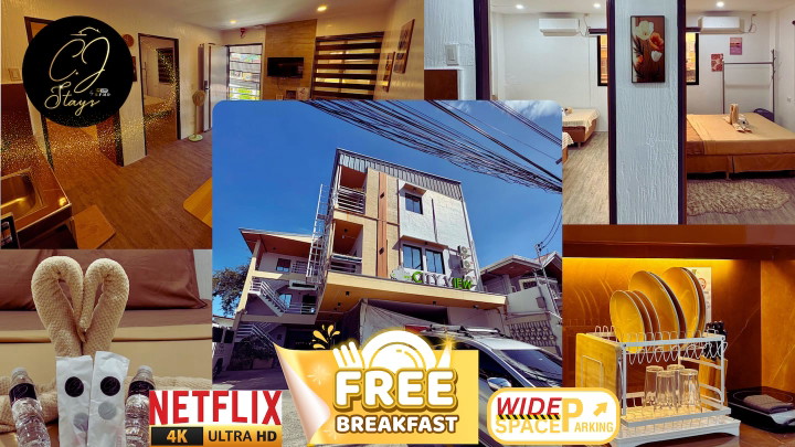 Cj At The 5th 2br - Parking, Netflix, City Center - Subic