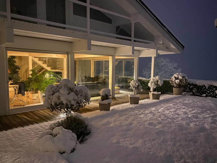 Lacustre House Panoramic View Of Lake Annecy - Doussard