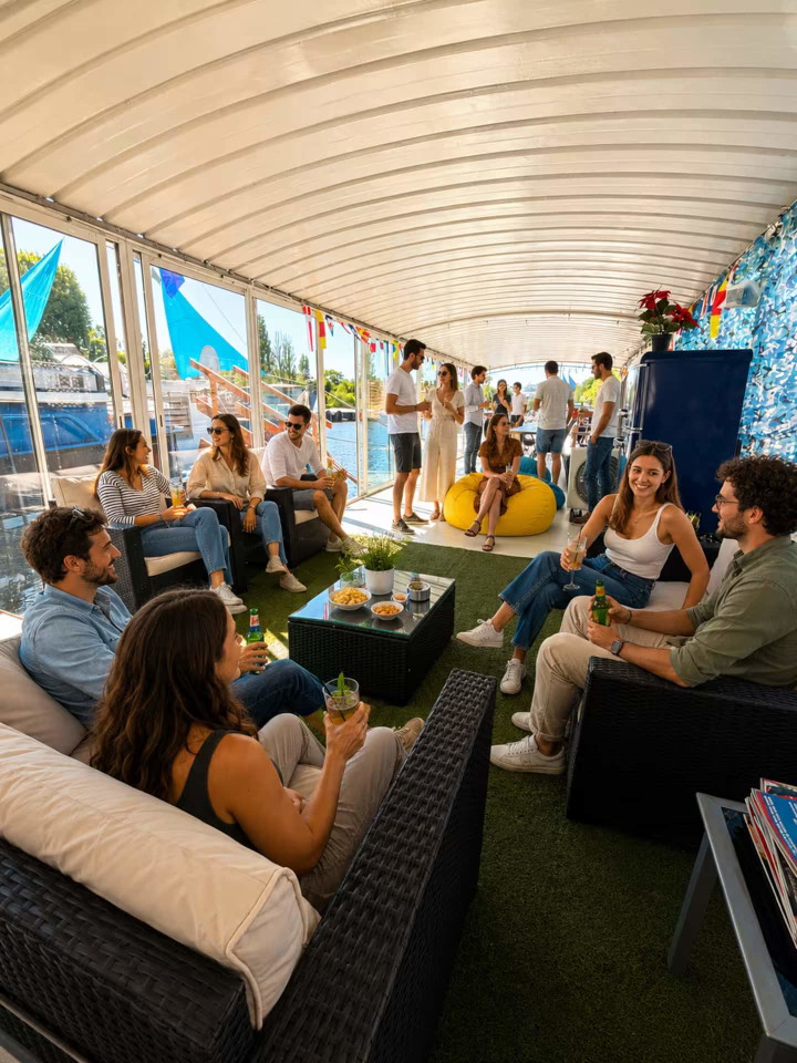 Péniche Historique, Terrasse, Unique Et Chauffée - Prague
