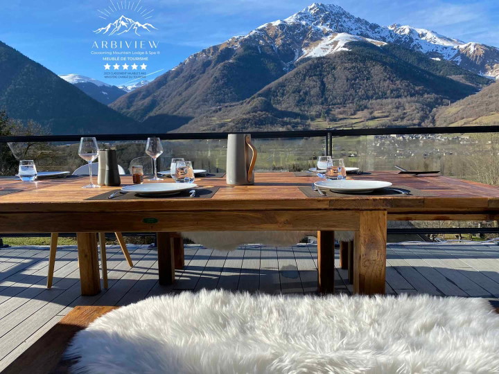L'arbiview Chalet Luxe Jacuzzi Et Vue 200 M² 8/12p - Arreau