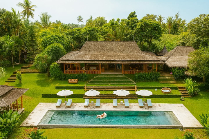 Cozy Joglo In Rice Fields With Sea View - Padma - Indonesia