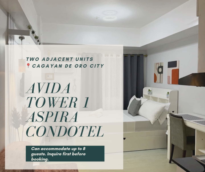 2 Adjacent/magkatabi Studio Units/ Avida Tower Cdo - Cagayan de Oro