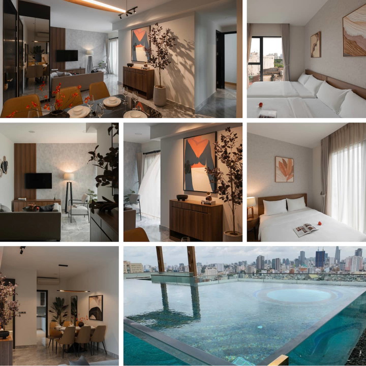 Zephyrine D1, 3brs(4beds)+2wc, View City + River - 胡志明市