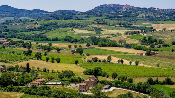 Chambre De Charme Avec Vue Sur La Piscine - Montepulciano