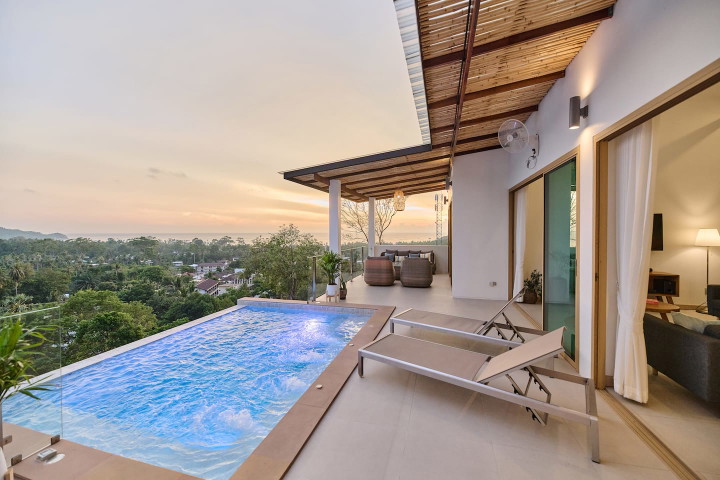 Modern 2br Villa | Salt Pool, Jacuzzi & Ocean View - Ko Tao