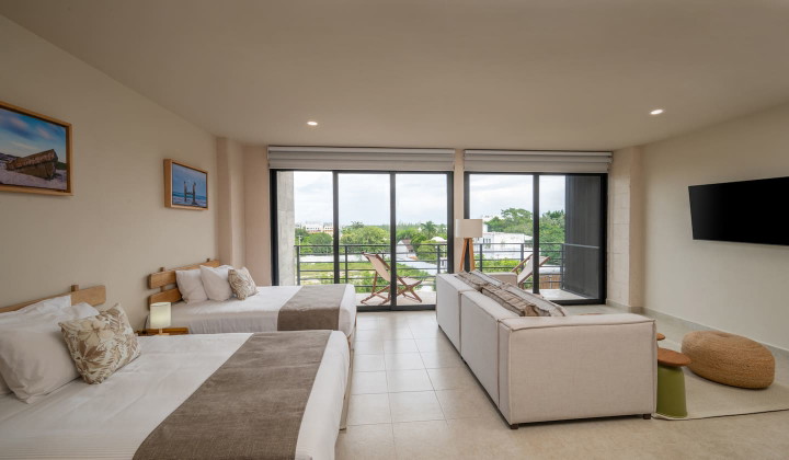 Nice Studio With 2 Double Beds - Cancún