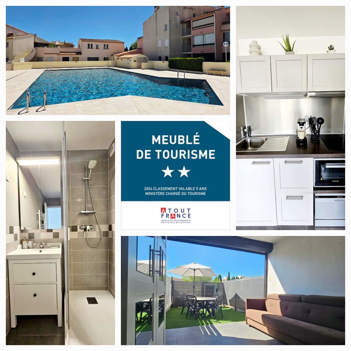 Studio Cap D'agde Piscine, Parking, Clim & Wifi - Marseillan