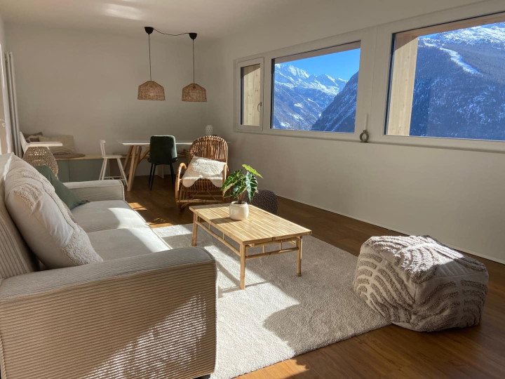 Modernes Apartment Mit Panoramablick - Bürchen