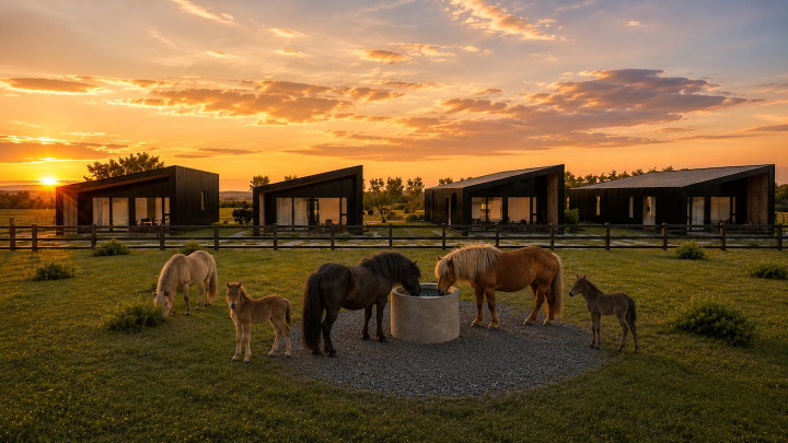 Brand New Opera Cabins W/horses - Melodía - Selfoss