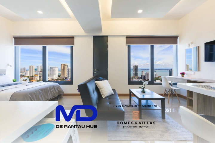 Elegant Sea View Studio @ Macalister | Near Komtar - Penang