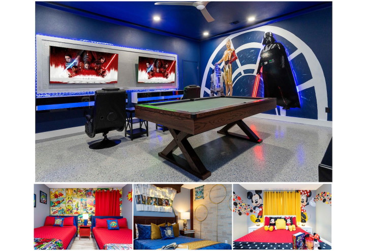 Just Renovated, Themed 7br, Heated Pool, Game Room - Kissimmee, FL
