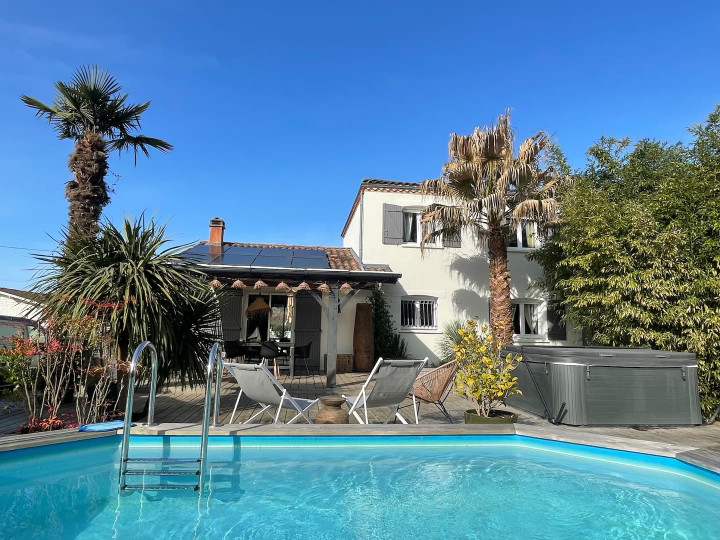 Grande Villa Familiale  Piscine  Spa  12 Pers. - Le Teich