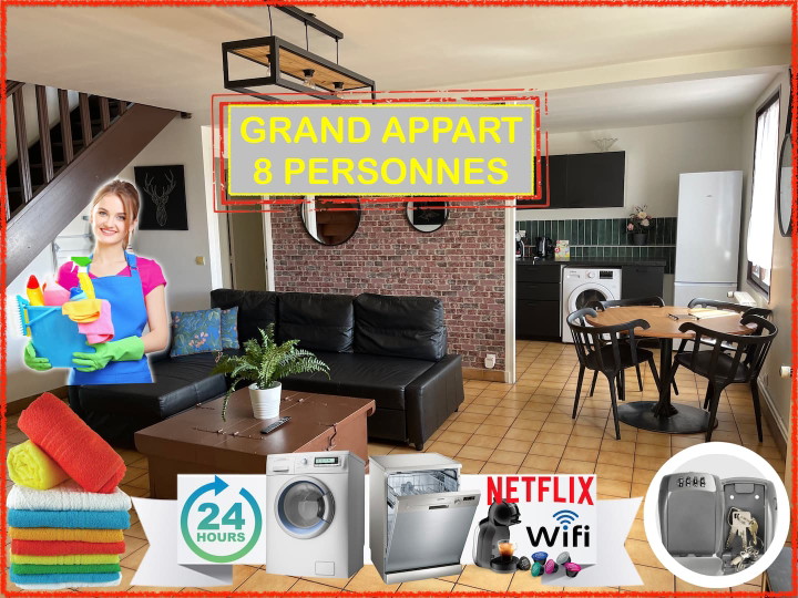 14 Chic Et Cosy Grand Appart, Centre, Wifi Netflix - Andrézieux-Bouthéon