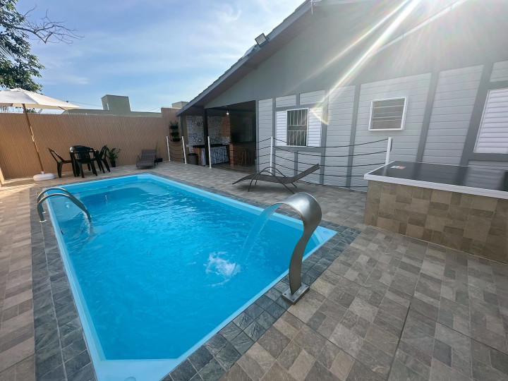 Casa Com Piscina, Ar Condicionado E áRea Gourmet. - Caraguatatuba