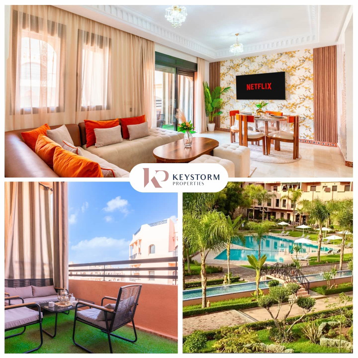 Design Apartment, 3 Pools, Parking 2 Room - Marrakech