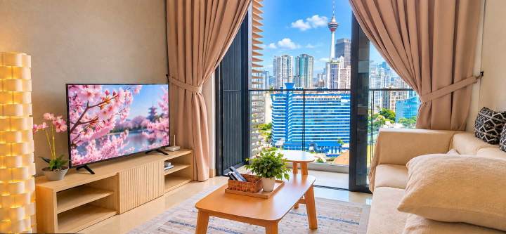 Iconic View 2br Home | Balcony, Bright & Cozy - Kuala Lumpur
