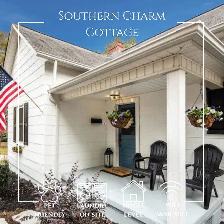 Southern Charm Cottage | Flying Squirrel Cottages - Hickory, NC