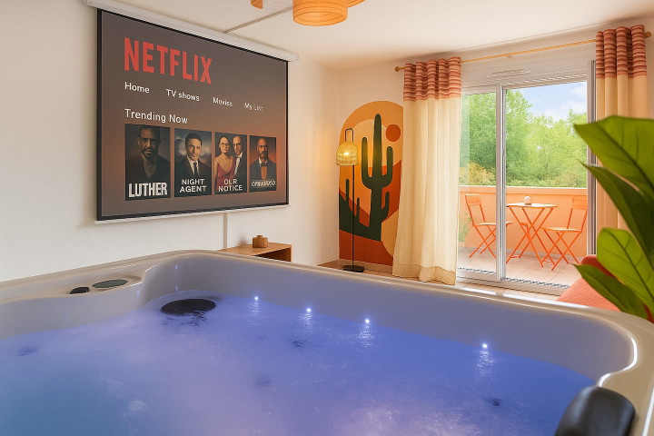 Oasis Cachée - Jacuzzi Et Cinéma - Saint-Alban, France