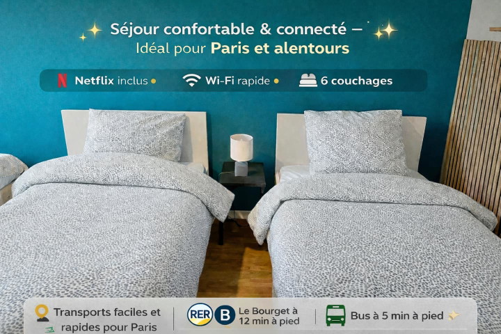 6 Couchages / 93 Proche Paris - Gonesse