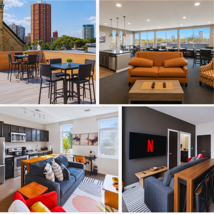 Brady St Suite Free Parking Rooftop & Gym - Milwaukee