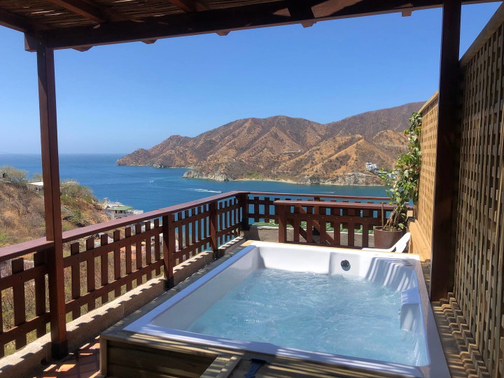 Beautiful Wooden Bungalow, Balcony And Ocean Views. - Taganga