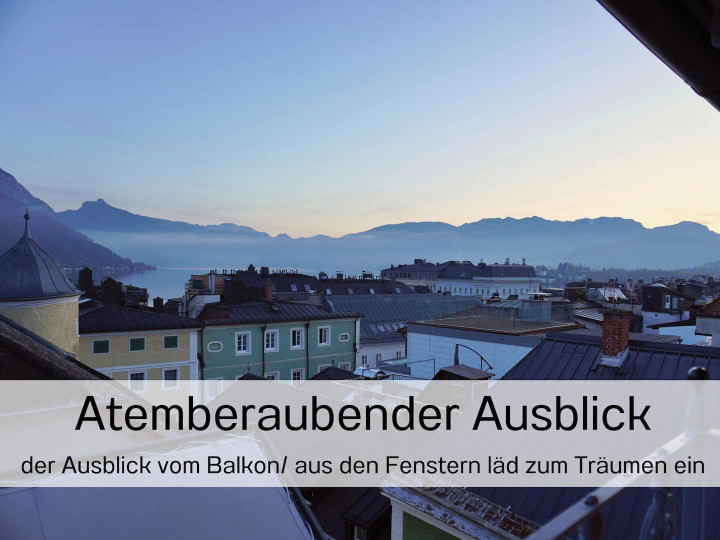Altstadt Maisonette Gmunden  Balcony & Lake View - Gmunden