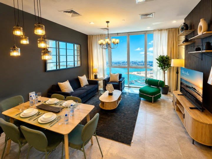 Designer 4br | Stunning Sea View Retreat @Zigzag - Doha