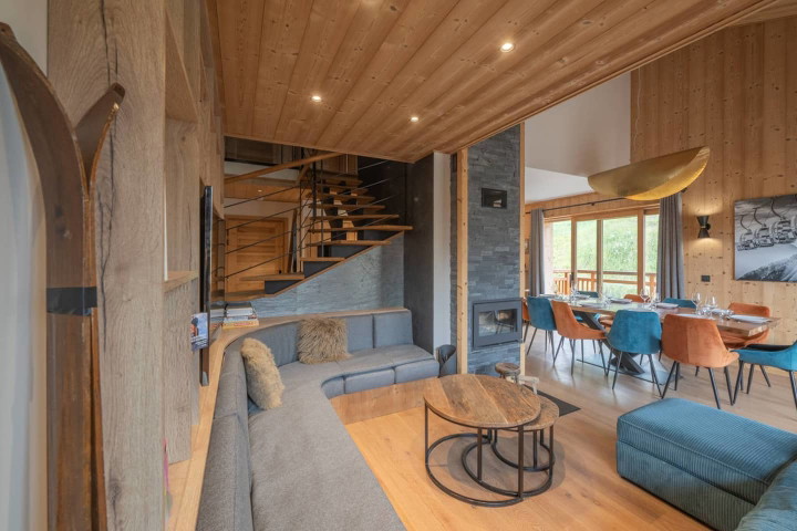 Le Cocon Blanc, Duplex 5 Chambres : Cheminéewellne - Vaujany