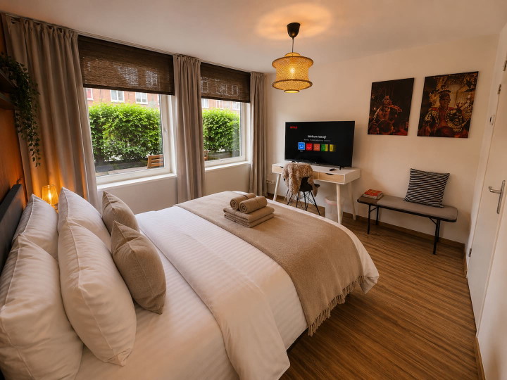 Free Parking | Quiet & Stylish Studio Near Center - Groningen