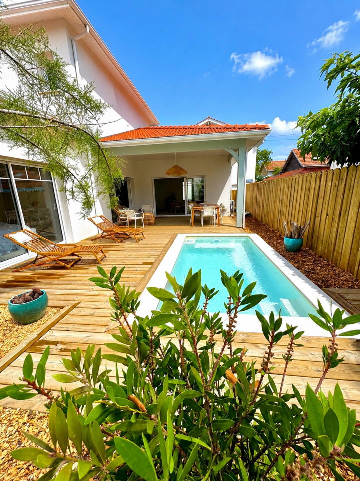 New Villa Climatisée Et Piscine Biscarrosse Plage - Biscarrosse