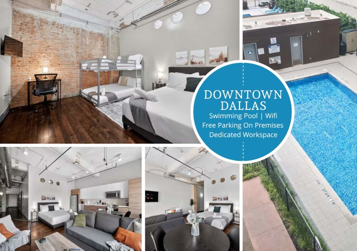 Walk To Convention Center | Pool + Valet Parking - Dallas, TX