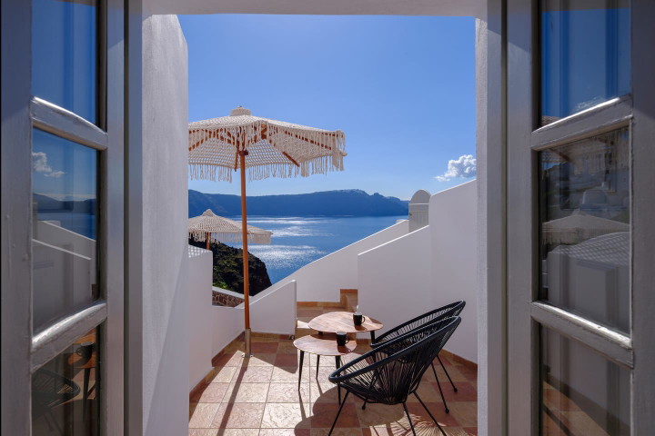 Honeymoon Cave Suite With Panoramic Caldera View - Oia
