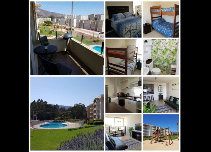 Lomas De Papudo I Family Apartment For 7 People. - Papudo