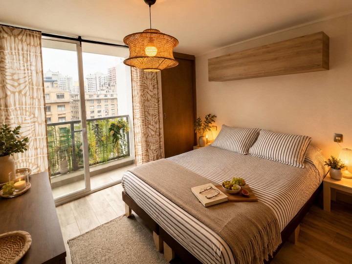 Urban Retreat Full|balcony|wifi|washer & Dryer|metro Line 3 - Santiago