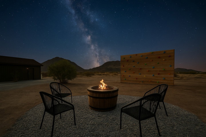 Joshua Tree Escape With Climbing Wall + Hot Tub -