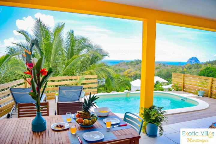 Villa Avec Piscine Privée, Vue Mer, Proche Plage - Martinique
