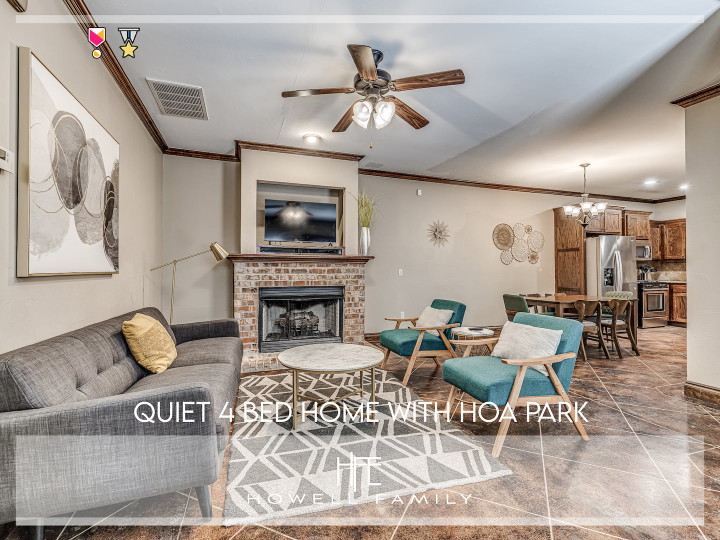Quiet 4 Bed Home With Hoa Park - Midwest City, OK