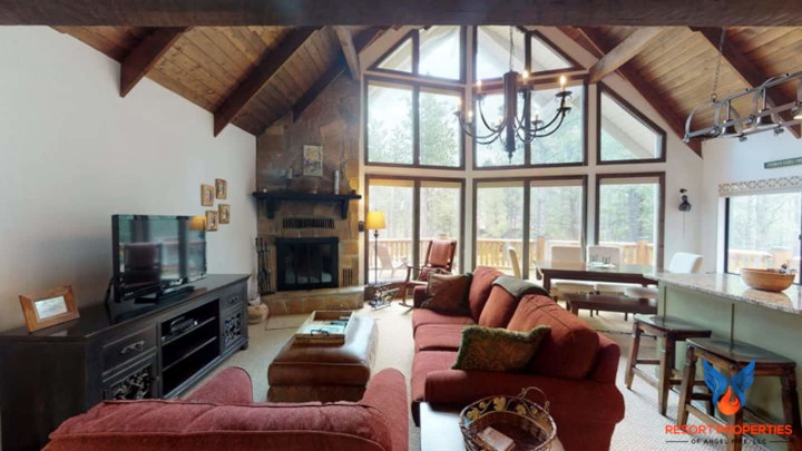 Wrap-around Deck | Fireplace | Ward Cabin - Angel Fire, NM