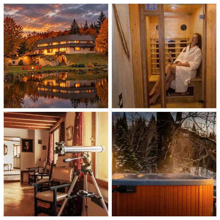 Le Manoirpiscine/spa/lac/sauna/26 Voyageurs - Saint-Donat