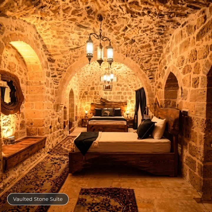 Mardin Old City Stone Triple · Terrace View - Mardin